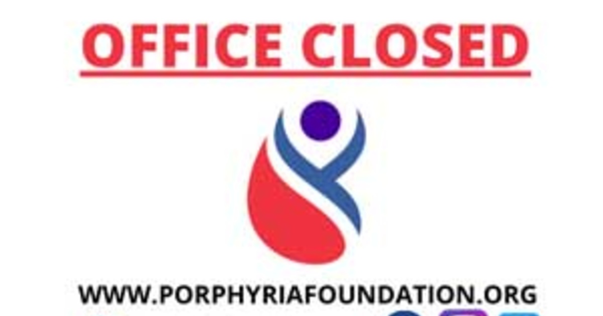 APF Office Closed - American Porphyria Foundation