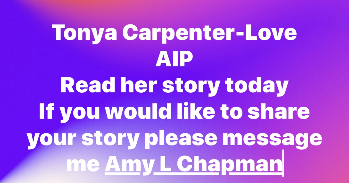 Member Story- Tonya Carpenter-Love Type of Porphyria Acute Intermittent ...